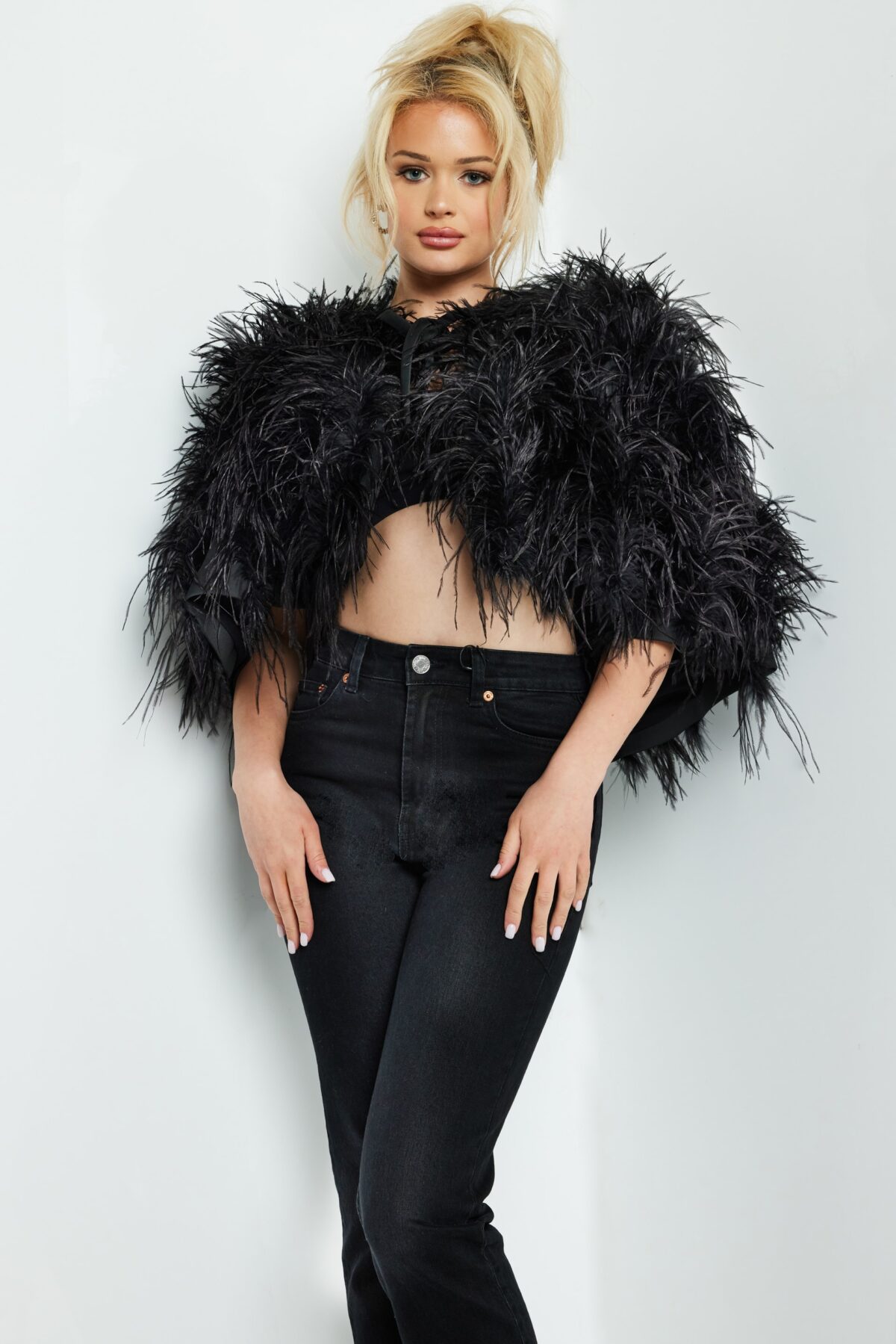 Black Ready to Wear Jacket 05257 - Jovani