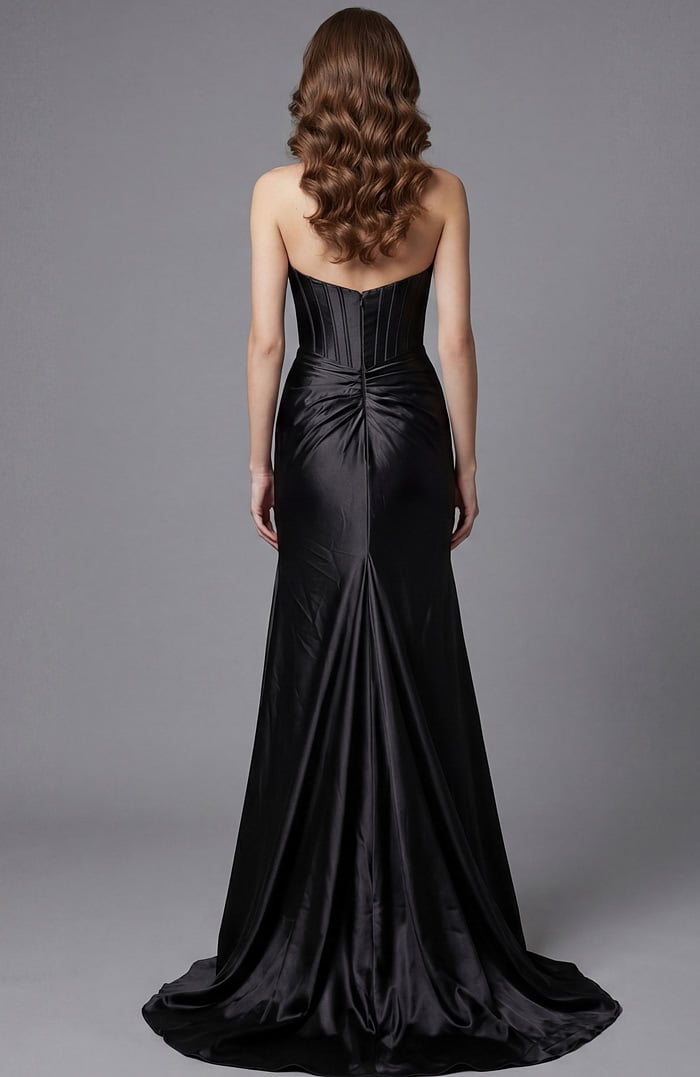 Plunge Halter Gown with High Slit 41012 | Jovani