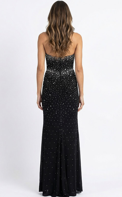 Cobalt Starlight Halter Prom Gown 48373 | Jovani
